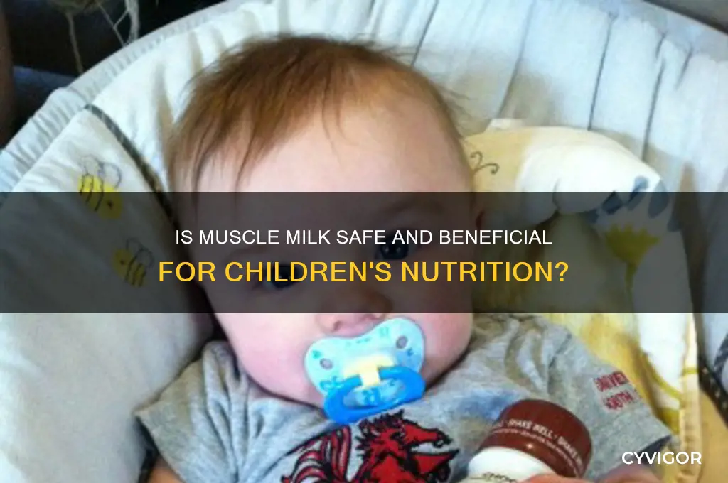 Is Muscle Milk Safe And Beneficial For Children's Nutrition? | CyVigor