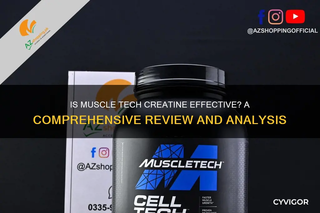 Is Muscle Tech Creatine Effective? A Comprehensive Review And Analysis ...