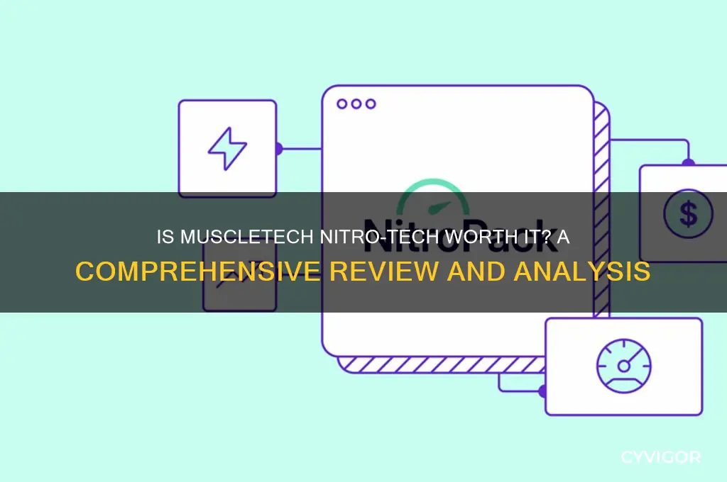 Is Muscletech Nitro-Tech Worth It? A Comprehensive Review And Analysis ...