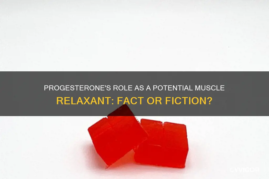 Progesterone's Role As A Potential Muscle Relaxant: Fact Or Fiction ...