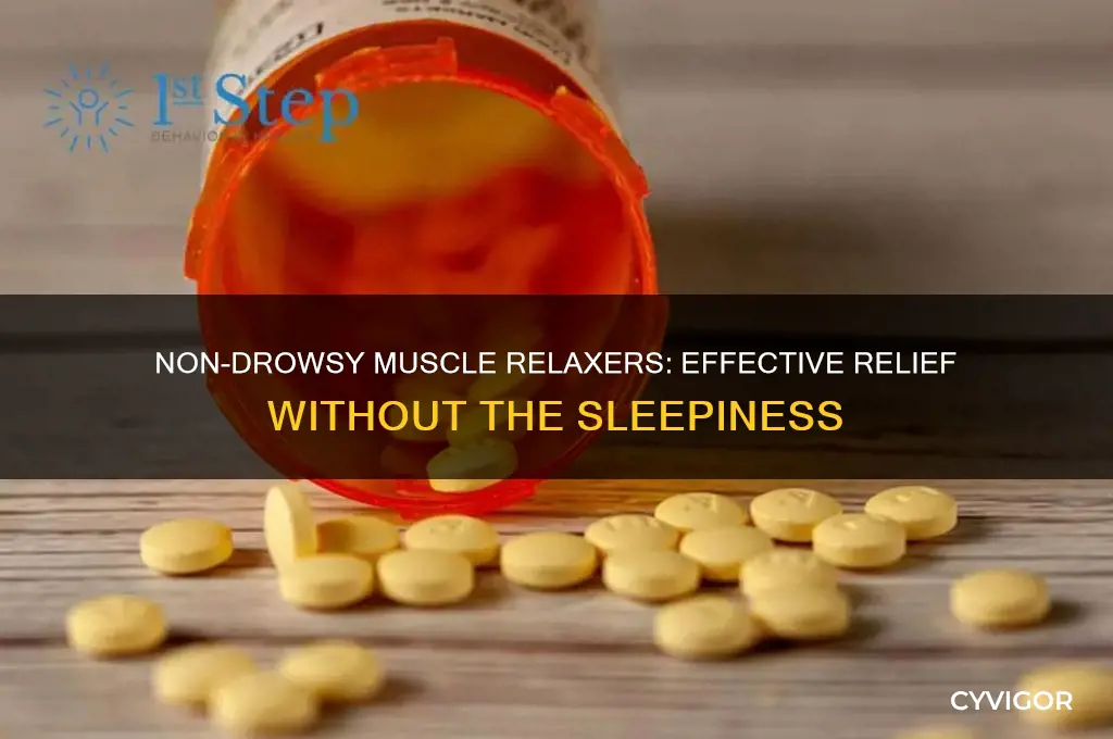 Non-Drowsy Muscle Relaxers: Effective Relief Without The Sleepiness ...