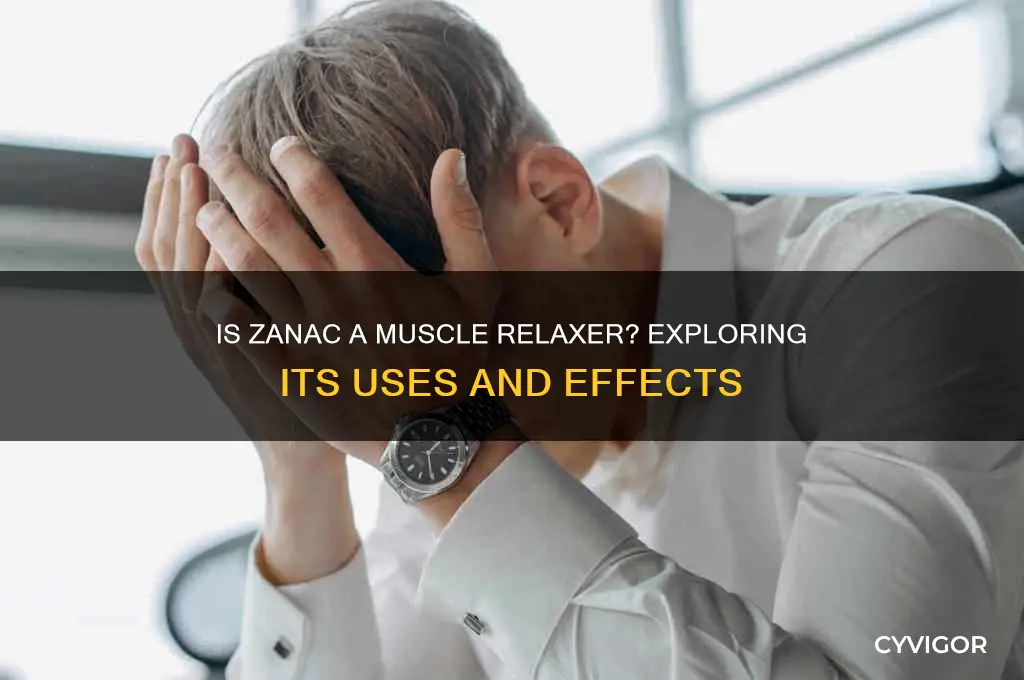 Is Zanac A Muscle Relaxer? Exploring Its Uses And Effects | CyVigor