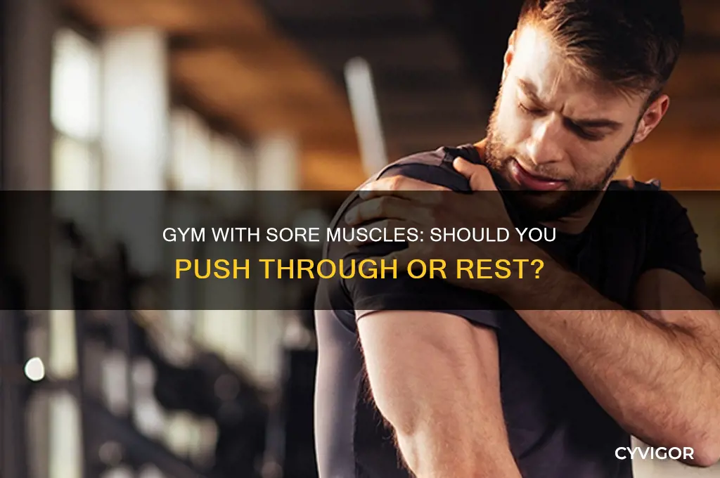 Gym With Sore Muscles: Should You Push Through Or Rest? | CyVigor