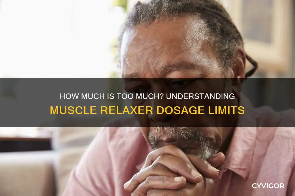 How Much Is Too Much? Understanding Muscle Relaxer Dosage Limits | CyVigor