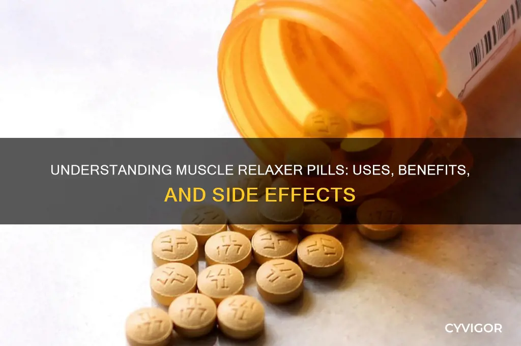 Understanding Muscle Relaxer Pills: Uses, Benefits, And Side Effects ...