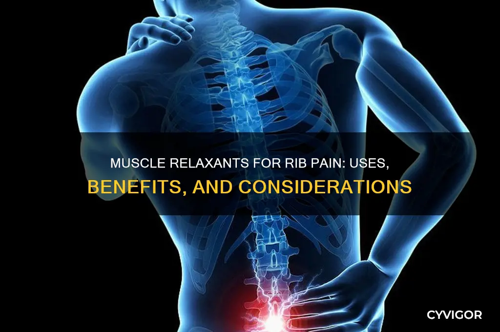 Muscle Relaxants For Rib Pain: Uses, Benefits, And Considerations | CyVigor