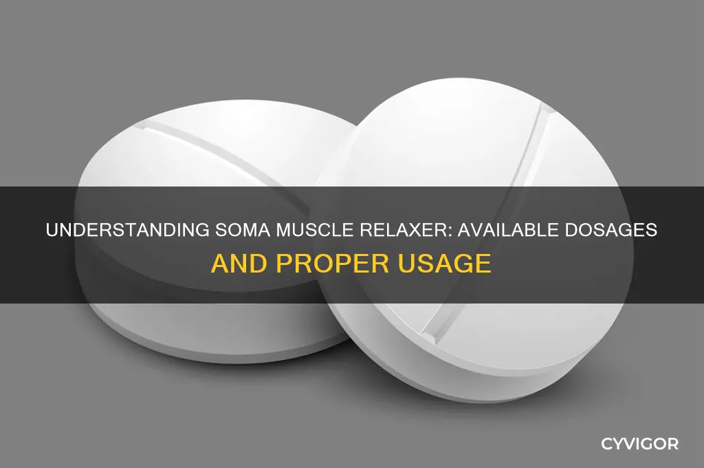 Understanding Soma Muscle Relaxer: Available Dosages And Proper Usage ...