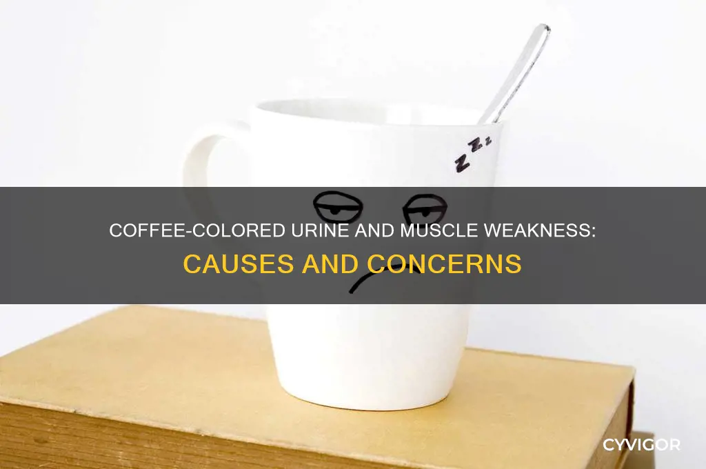 Coffee-Colored Urine And Muscle Weakness: Causes And Concerns | CyVigor