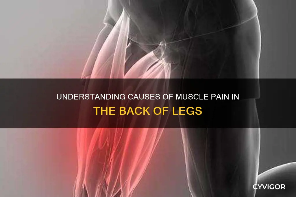 Understanding Causes Of Muscle Pain In The Back Of Legs | CyVigor