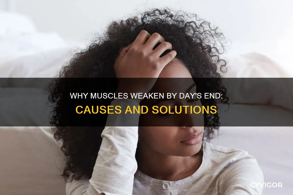 Why Muscles Weaken By Day's End: Causes And Solutions | CyVigor