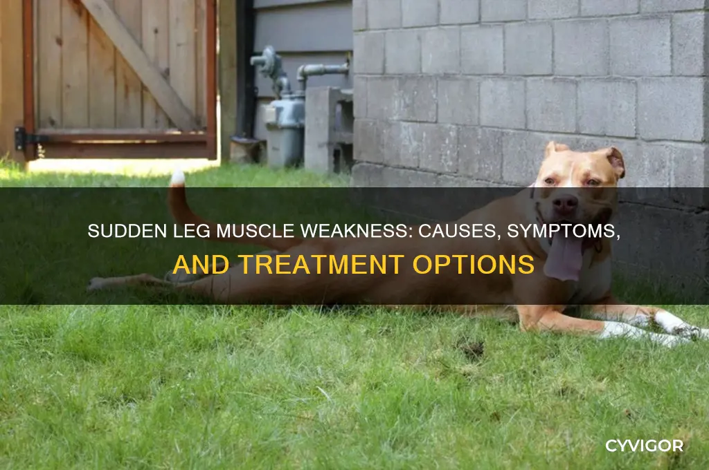 Sudden Leg Muscle Weakness: Causes, Symptoms, And Treatment Options ...