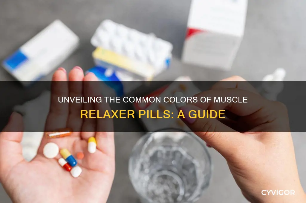 Unveiling The Common Colors Of Muscle Relaxer Pills: A Guide | CyVigor