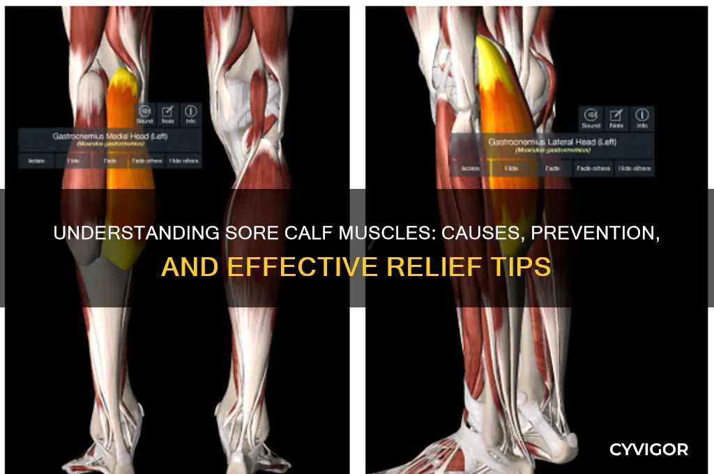 Understanding Sore Calf Muscles: Causes, Prevention, And Effective ...