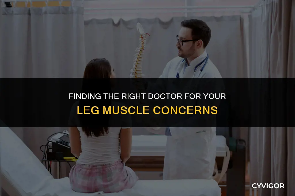 Finding The Right Doctor For Your Leg Muscle Concerns | CyVigor