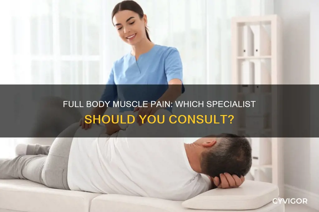 Full Body Muscle Pain: Which Specialist Should You Consult? | CyVigor