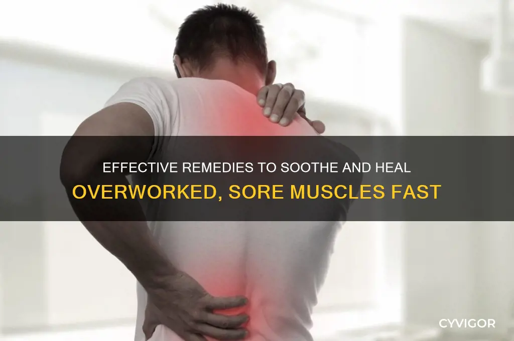 Effective Remedies To Soothe And Heal Overworked, Sore Muscles Fast ...