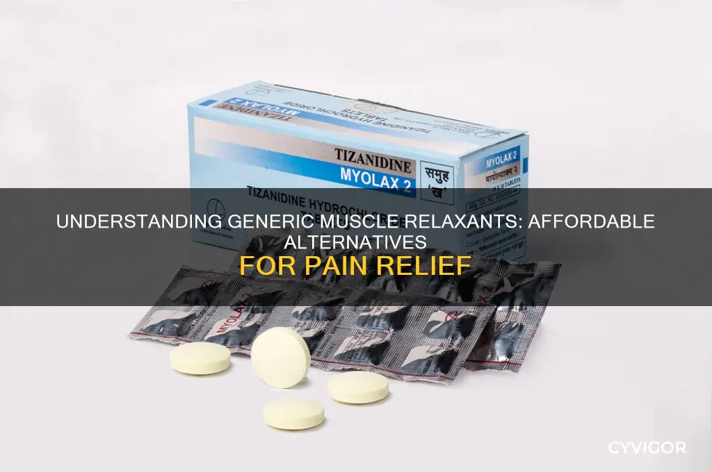 Understanding Generic Muscle Relaxants: Affordable Alternatives For ...
