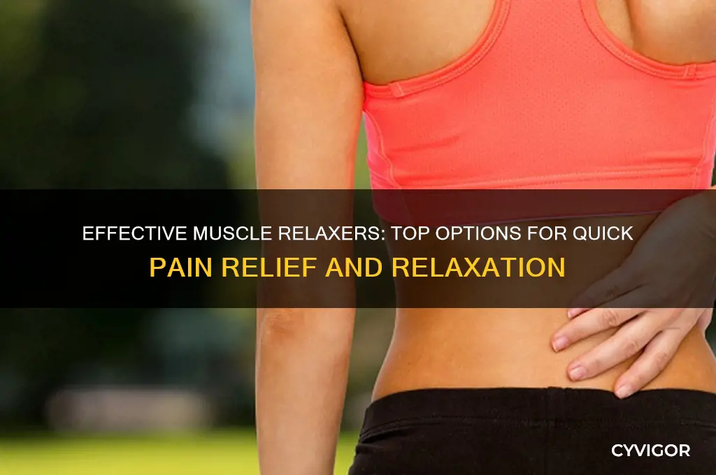 Effective Muscle Relaxers: Top Options For Quick Pain Relief And ...