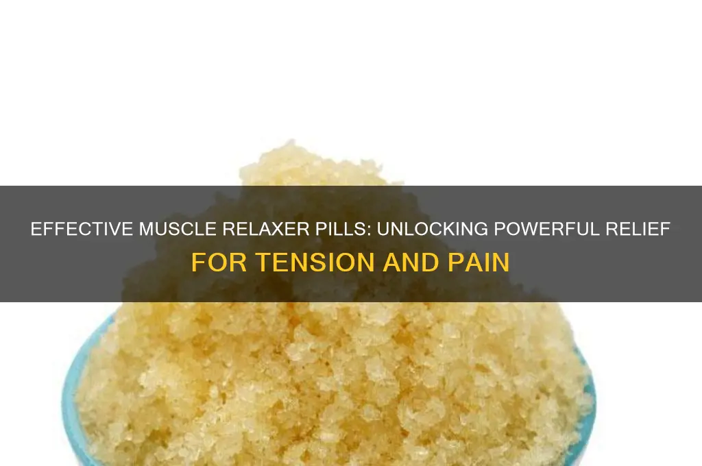 Effective Muscle Relaxer Pills: Unlocking Powerful Relief For Tension ...