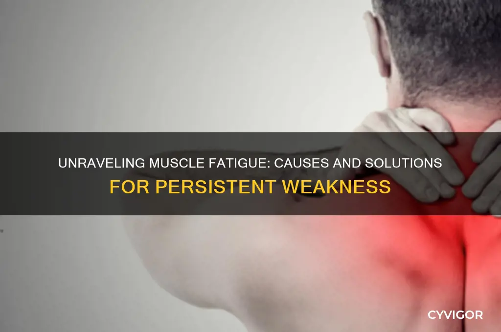 Unraveling Muscle Fatigue: Causes And Solutions For Persistent Weakness ...