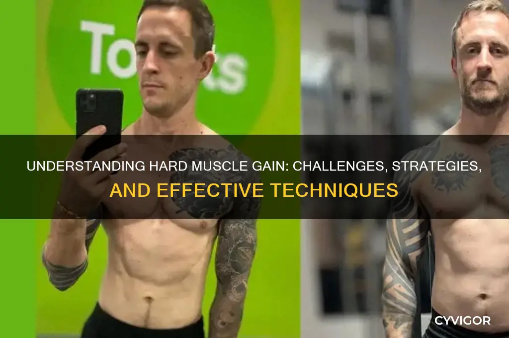 Understanding Hard Muscle Gain: Challenges, Strategies, And Effective ...