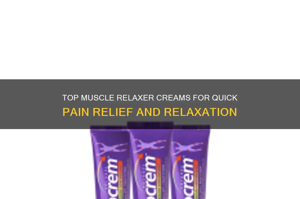 Top Muscle Relaxer Creams For Quick Pain Relief And Relaxation | CyVigor