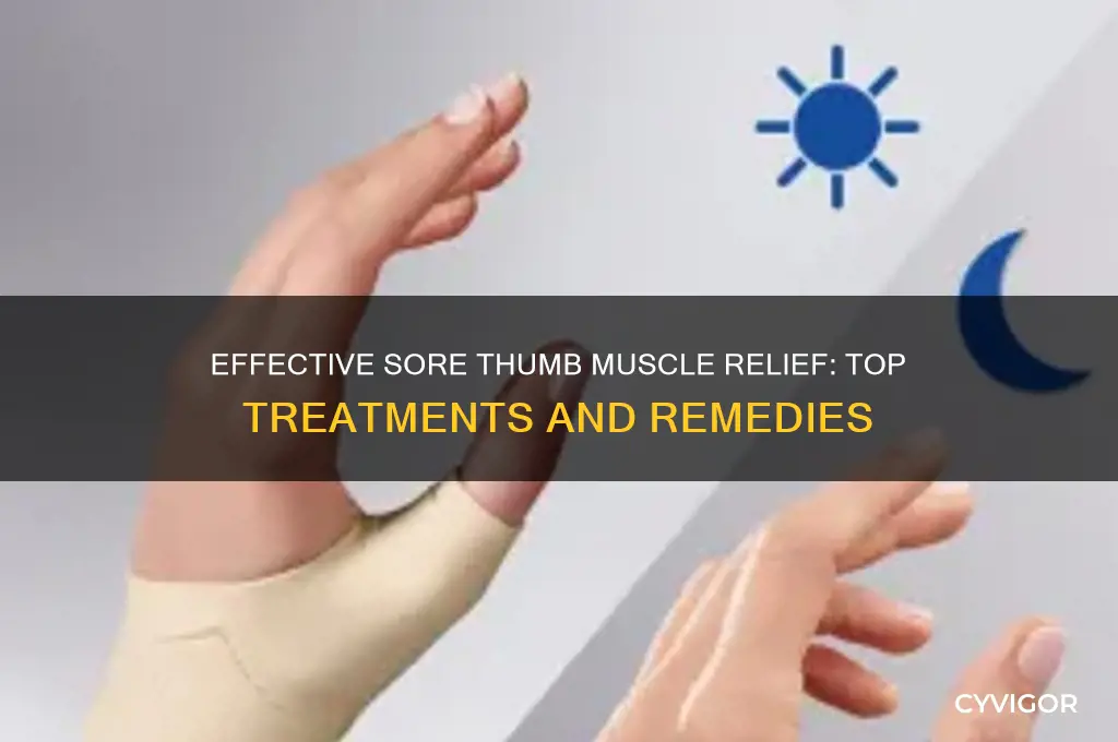 Effective Sore Thumb Muscle Relief: Top Treatments And Remedies | CyVigor