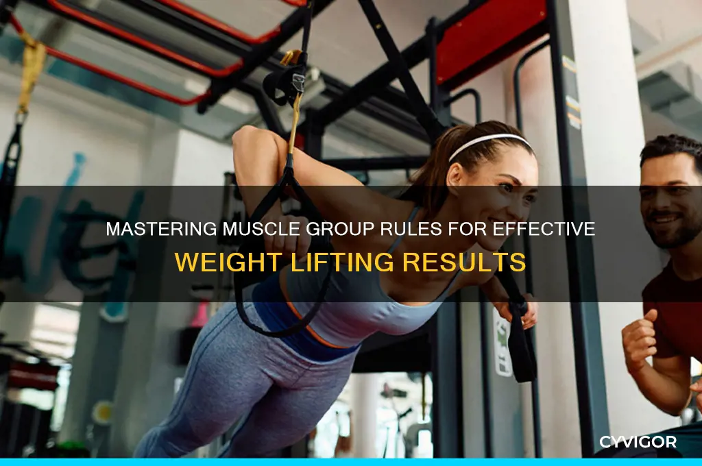 Mastering Muscle Group Rules For Effective Weight Lifting Results | CyVigor