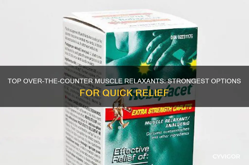 Top Over-The-Counter Muscle Relaxants: Strongest Options For Quick ...