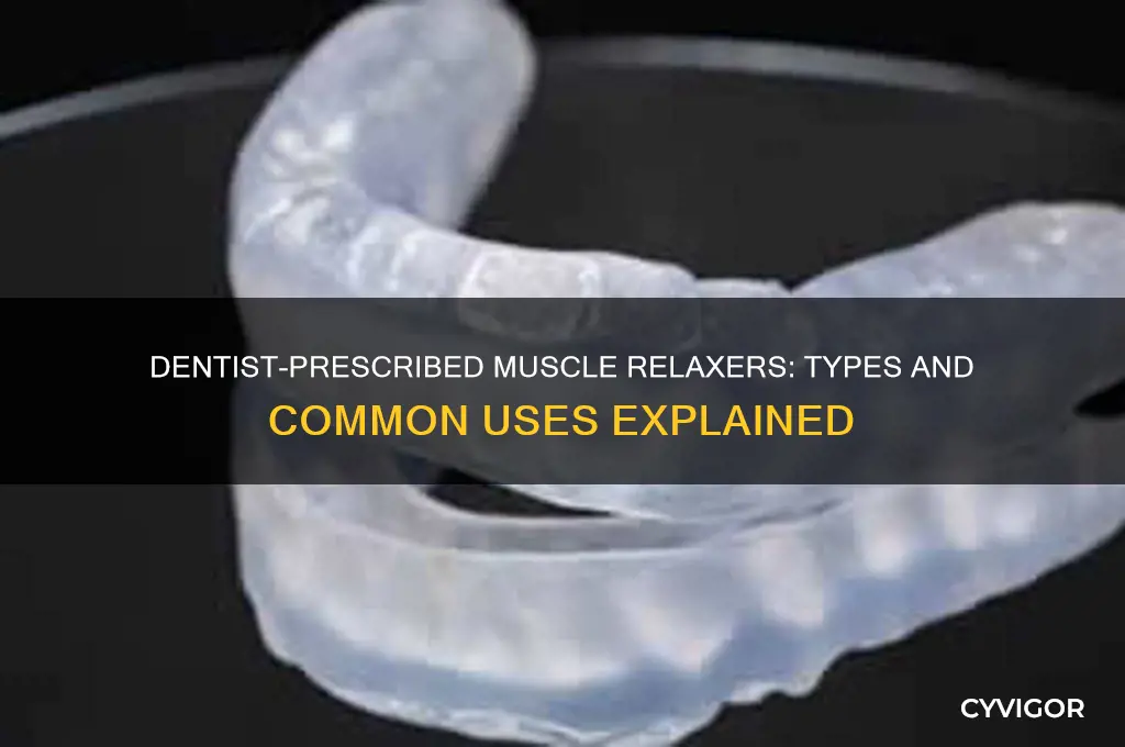 Dentist-Prescribed Muscle Relaxers: Types And Common Uses Explained ...