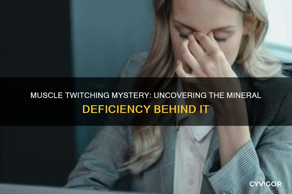 Muscle Twitching Mystery: Uncovering The Mineral Deficiency Behind It ...
