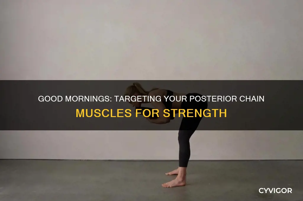 Good Mornings: Targeting Your Posterior Chain Muscles For Strength ...