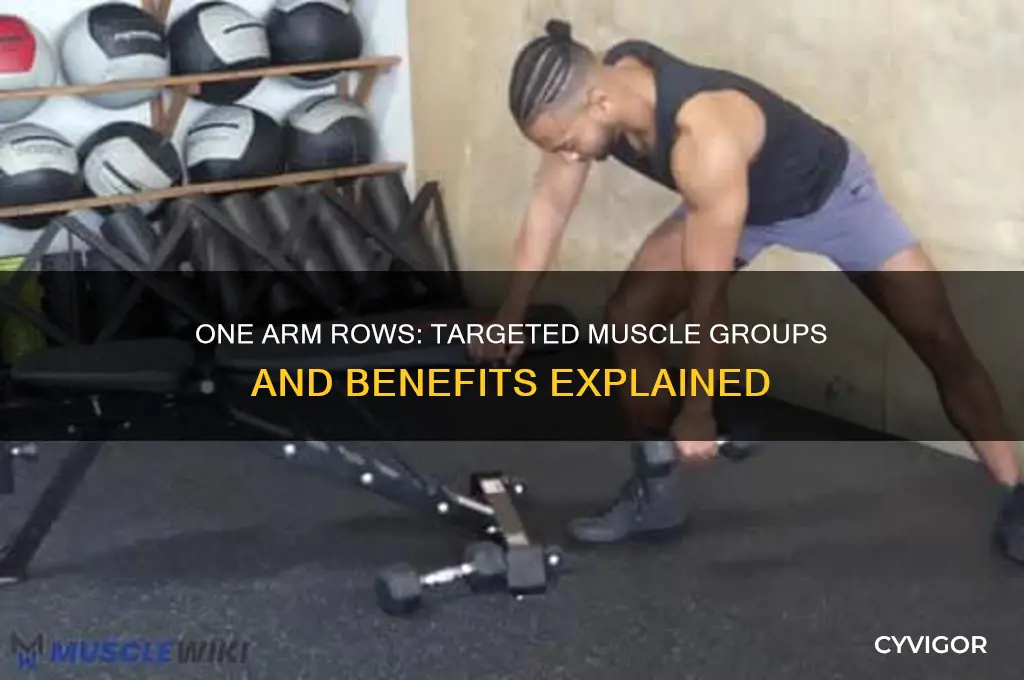 One Arm Rows: Targeted Muscle Groups And Benefits Explained | CyVigor