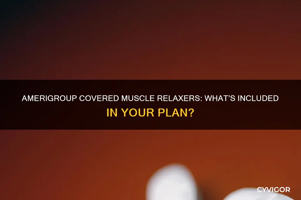 Amerigroup Covered Muscle Relaxers: What’S Included In Your Plan? | CyVigor