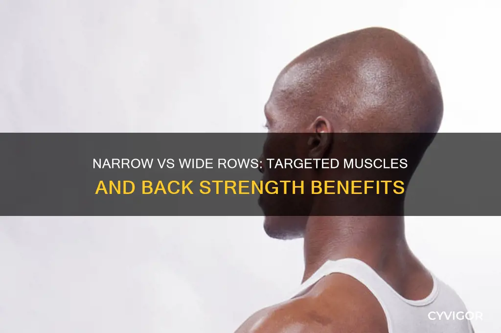 Narrow Vs Wide Rows: Targeted Muscles And Back Strength Benefits | CyVigor