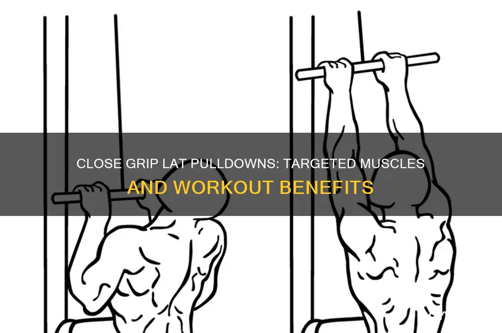 Close Grip Lat Pulldowns: Targeted Muscles And Workout Benefits | CyVigor