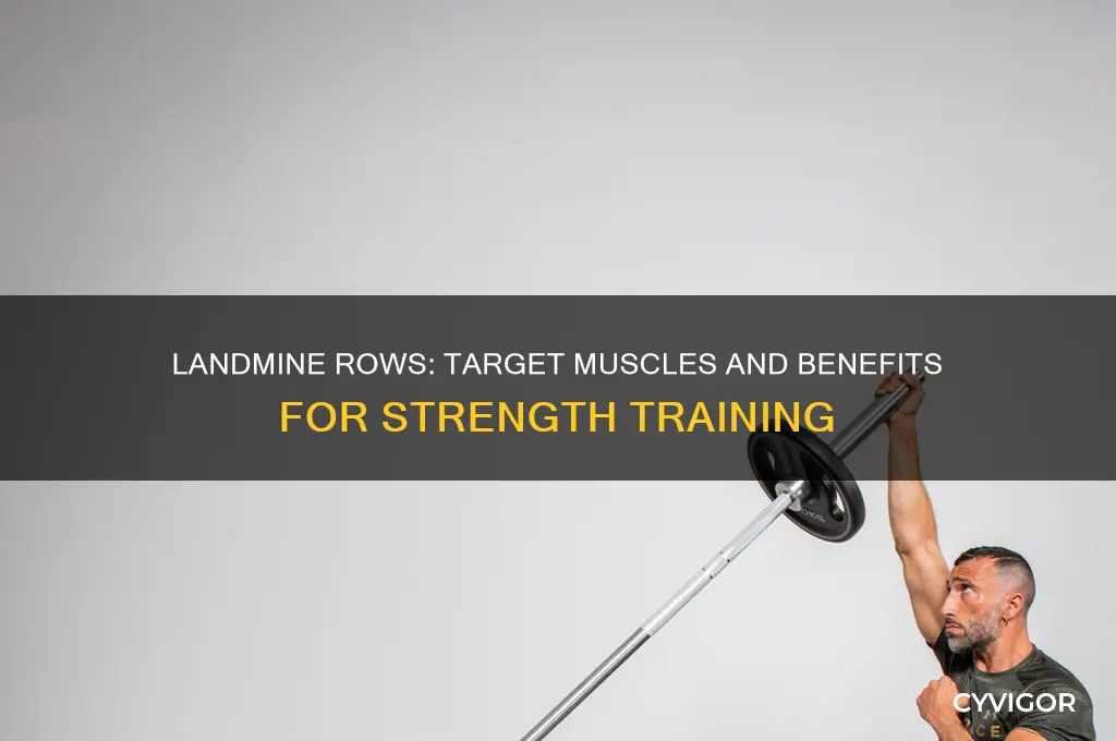 Landmine Rows: Target Muscles And Benefits For Strength Training | CyVigor