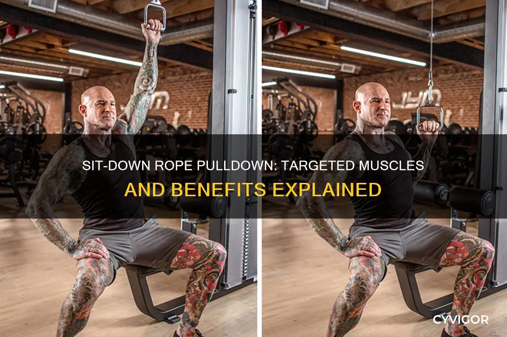 Sit-Down Rope Pulldown: Targeted Muscles And Benefits Explained | CyVigor