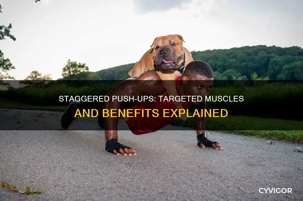 Staggered Push-Ups: Targeted Muscles And Benefits Explained | CyVigor