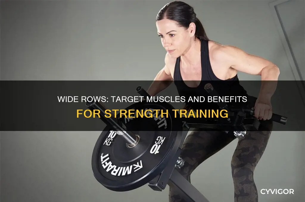 Wide Rows: Target Muscles And Benefits For Strength Training | CyVigor