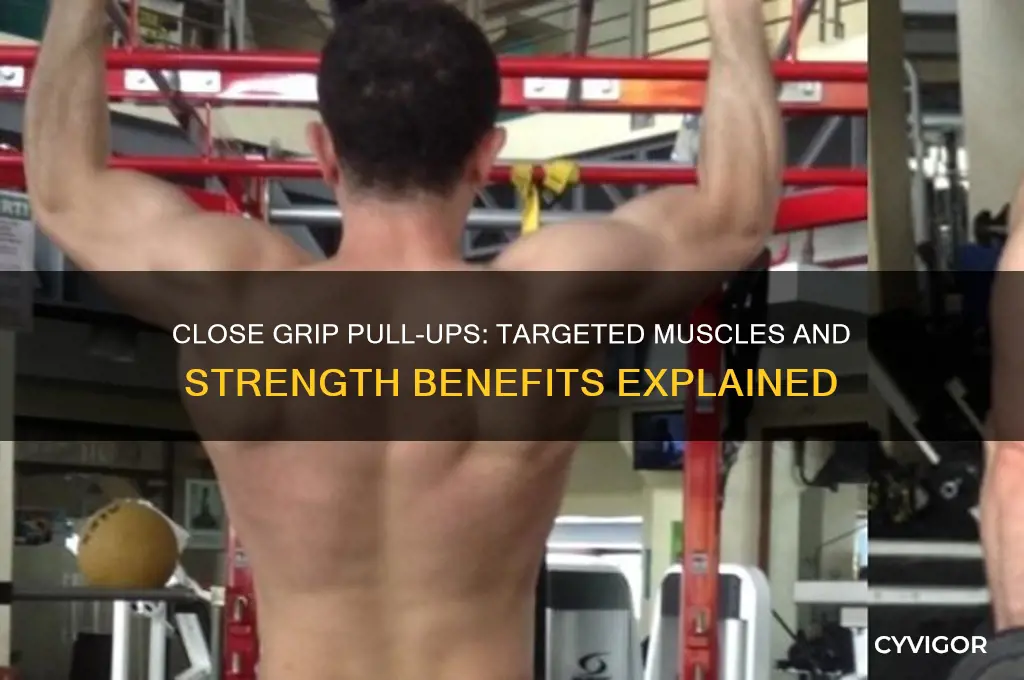 Close Grip Pull-Ups: Targeted Muscles And Strength Benefits Explained ...