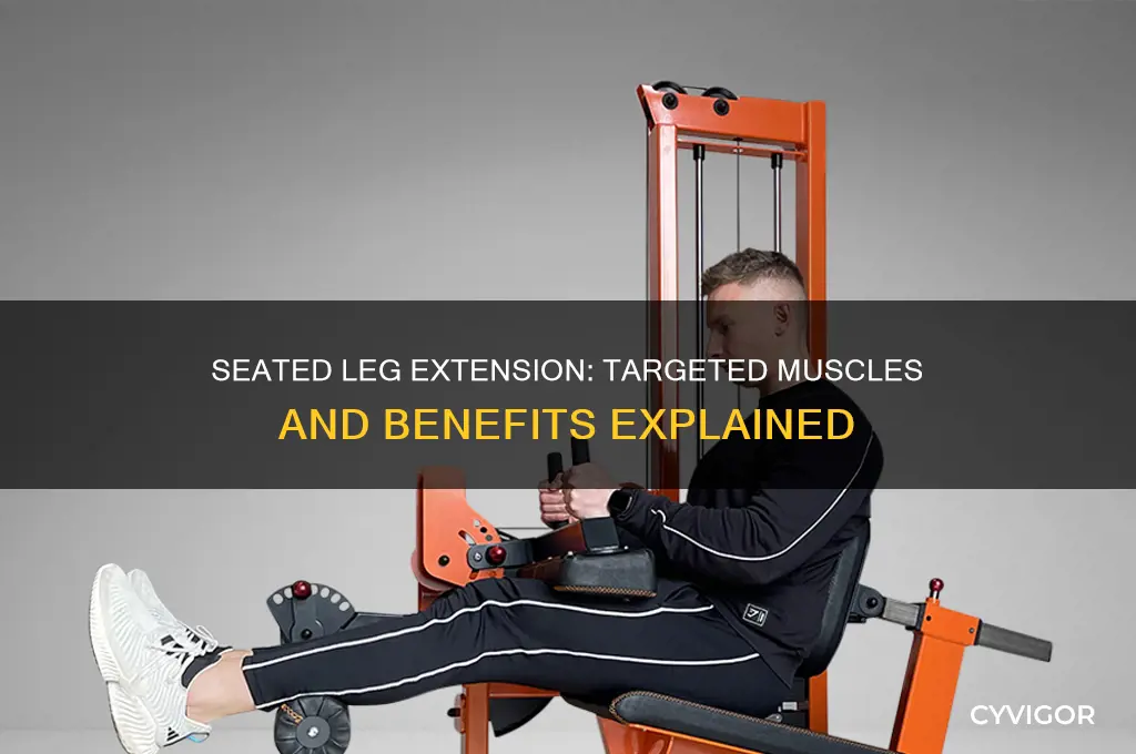 Seated Leg Extension: Targeted Muscles And Benefits Explained | CyVigor