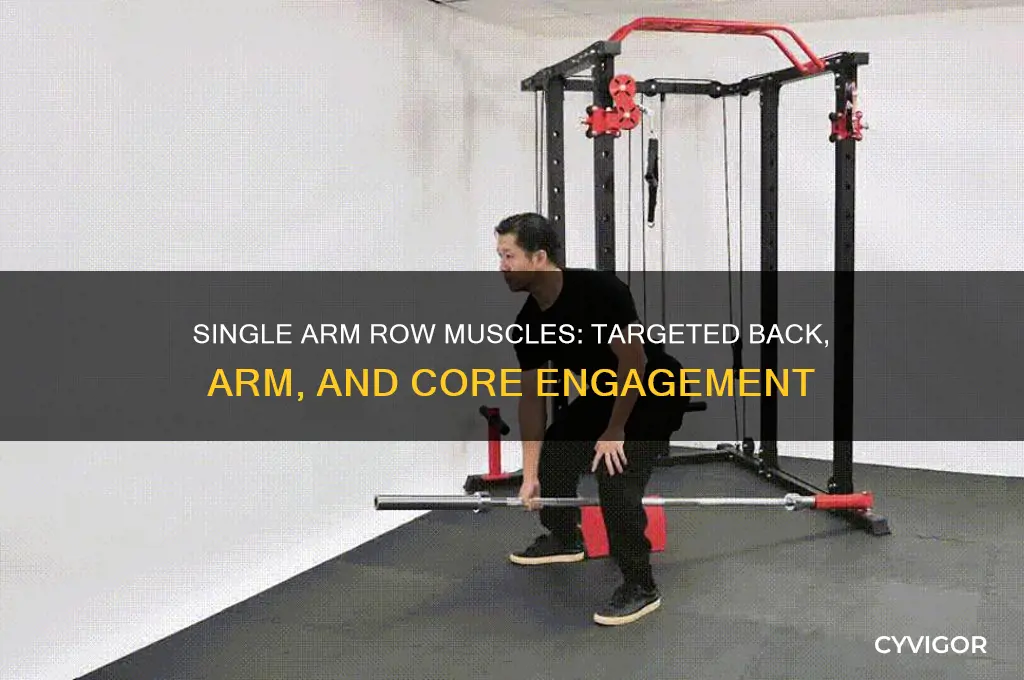 Single Arm Row Muscles: Targeted Back, Arm, And Core Engagement | CyVigor