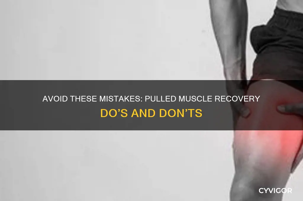 Avoid These Mistakes: Pulled Muscle Recovery Do’S And Don’Ts | CyVigor