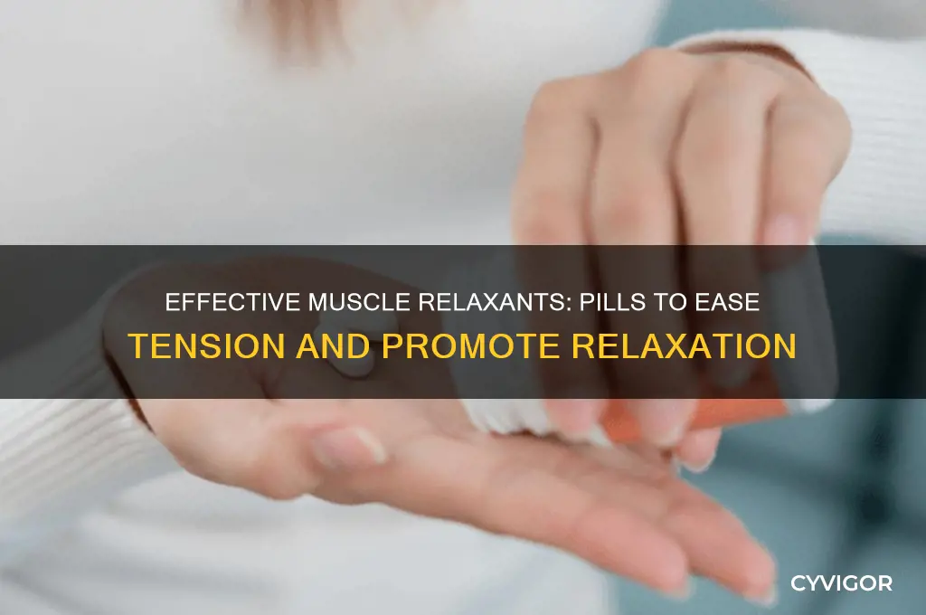 Effective Muscle Relaxants: Pills To Ease Tension And Promote ...