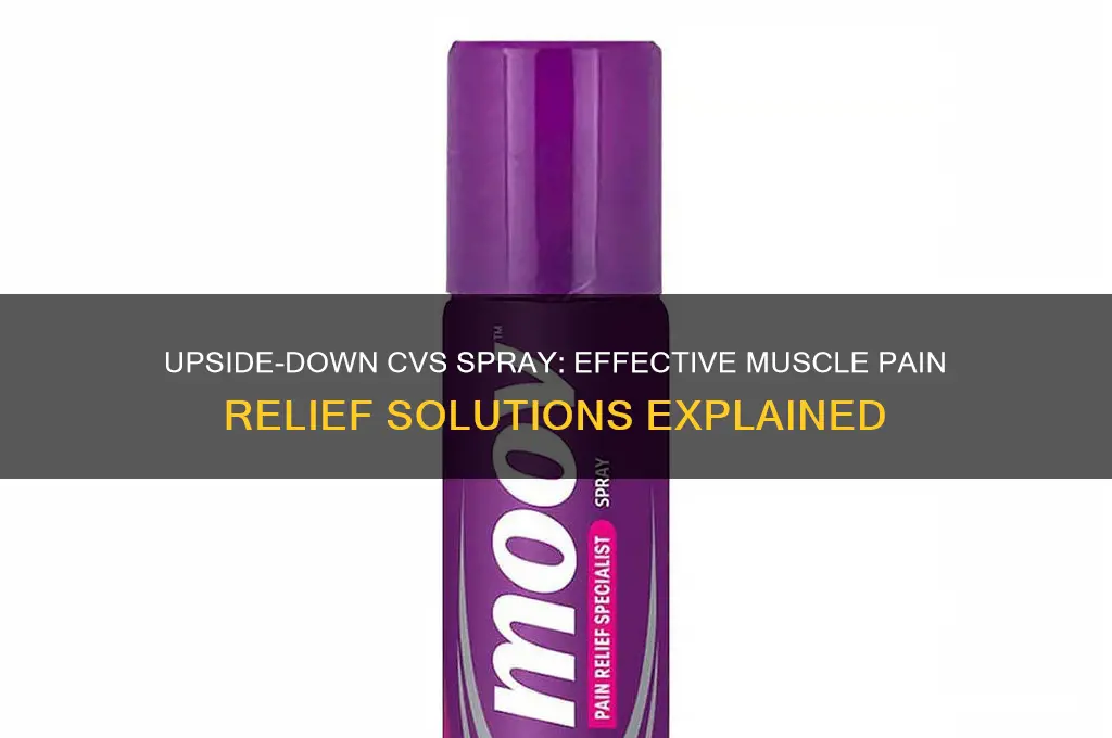 Upside-Down Cvs Spray: Effective Muscle Pain Relief Solutions Explained ...