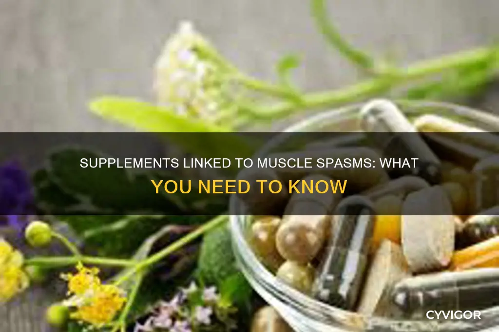 Supplements Linked To Muscle Spasms: What You Need To Know | CyVigor