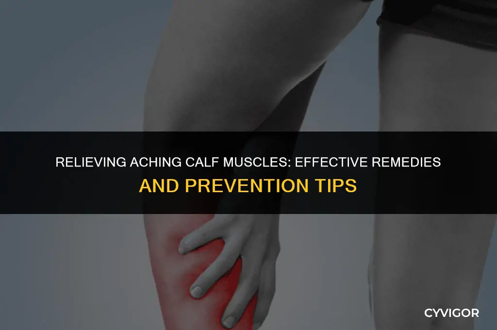Relieving Aching Calf Muscles: Effective Remedies And Prevention Tips ...