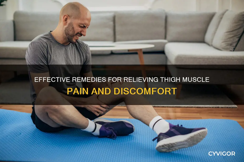 Effective Remedies For Relieving Thigh Muscle Pain And Discomfort | CyVigor