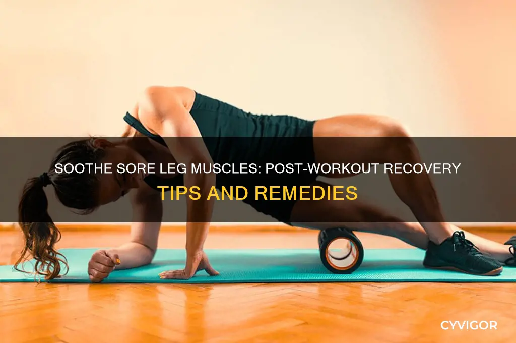 Soothe Sore Leg Muscles: Post-Workout Recovery Tips And Remedies | CyVigor